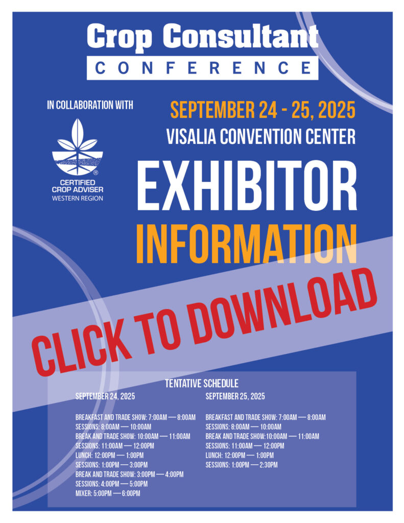 Crop Consultant Conference - Exhibitor Registration